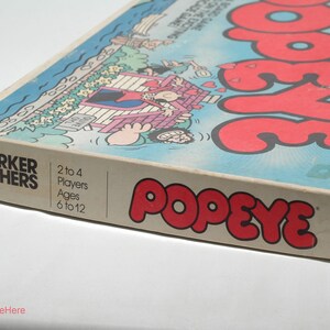 Popeye Board Game Parker Brothers 1983 COMPLETE W Box Wear - Etsy