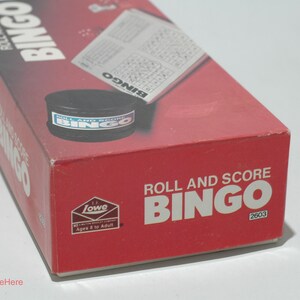 Roll and Score Bingo - Lowe 1975 COMPLETE - Etsy