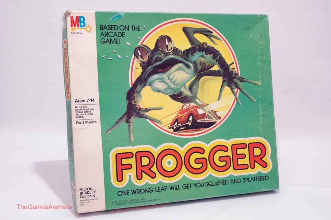 Frogger Board Game - Milton Bradley 1981 COMPLETE W Some Box Wear (read ...