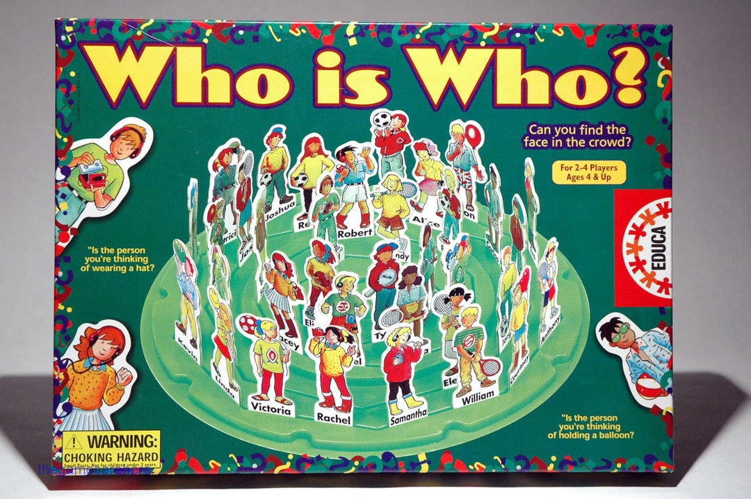 Who is Who? Game - Educa 2001 COMPLETE (read Description) - Etsy