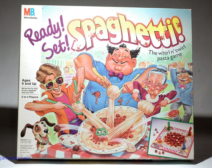 Ready Set Spaghetti Game From Milton Bradley 1989 COMPLETE - Etsy