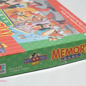 Memory Game Mickey for Kids Mickey Mouse - Hasbro 1996 COMPLETE (read ...