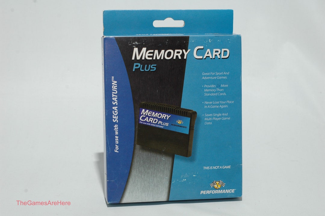 Memory Card Plus Sega Saturn - Performance 1997 Brand New - Etsy