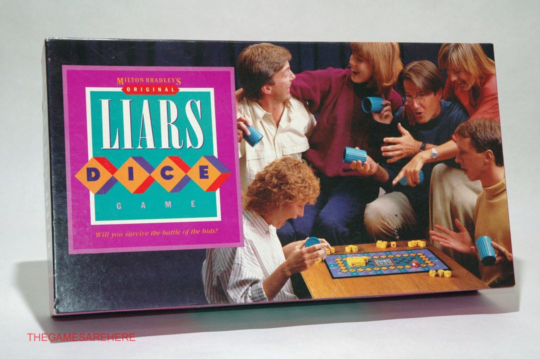 Liars Dice Game - Milton Bradley 1987 COMPLETE W New Dice (read ...