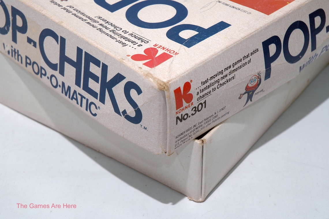 Pop Cheks Game With Pop O Matic Kohner 1973 COMPLETE | Etsy