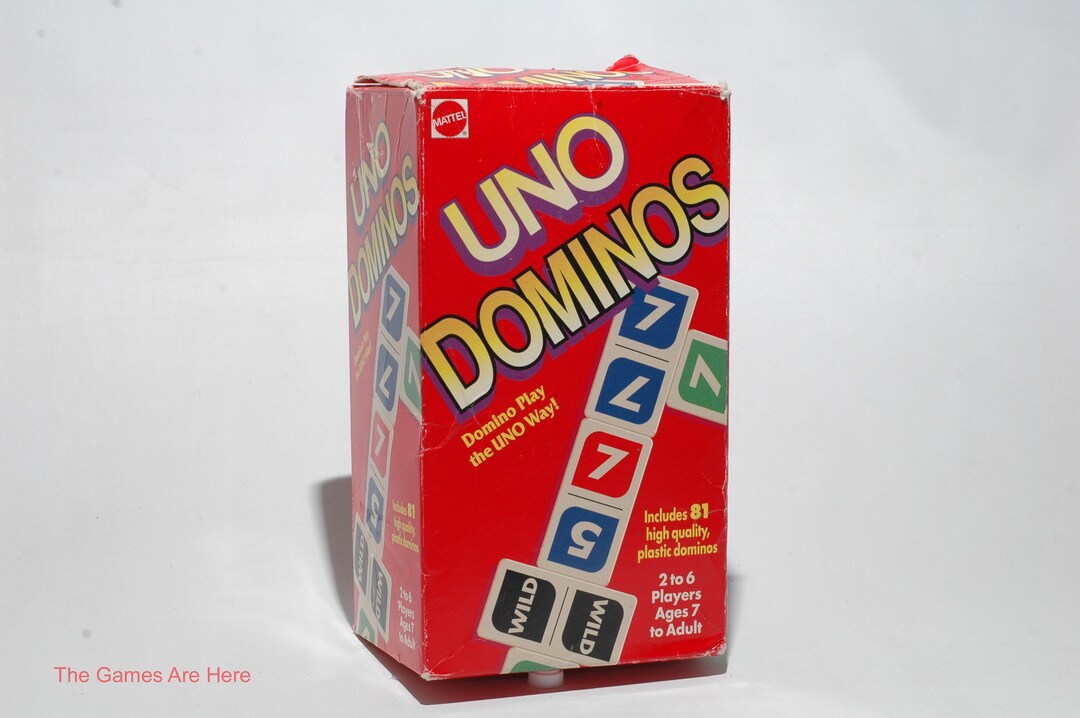 Uno Dominos Game - Mattel 1994 W Box Wear (read Description) - Etsy