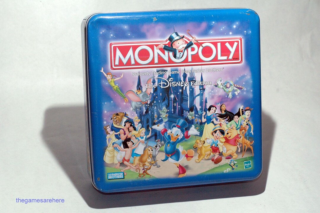 Monopoly Disney Edition - Parker Brothers 2001 in Tin COMPLETE (read ...