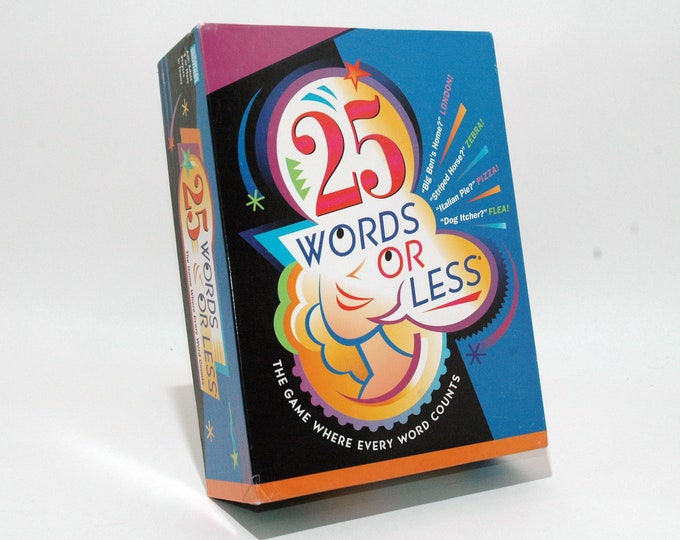Vintage Board Game 2000 25 Words or Less - Etsy