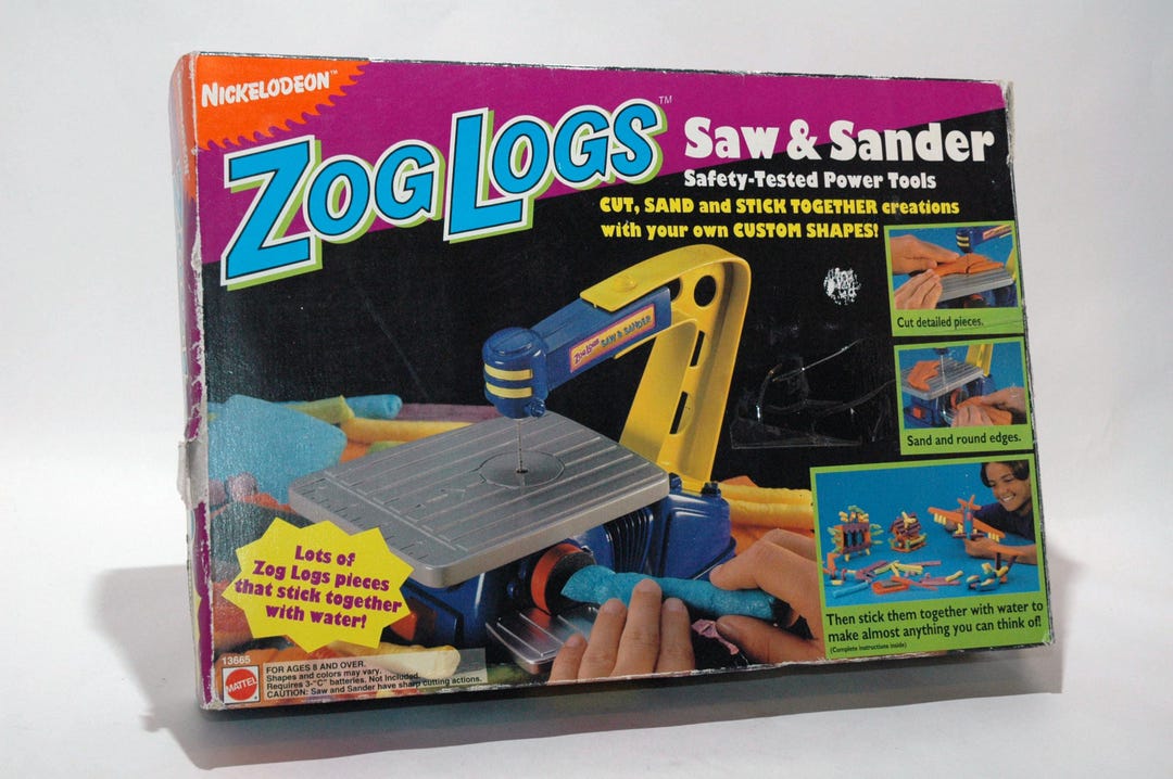 Zog Logs Saw & Sander Power Tool Toy - Nickelodeon Mattel 1995 W Box ...