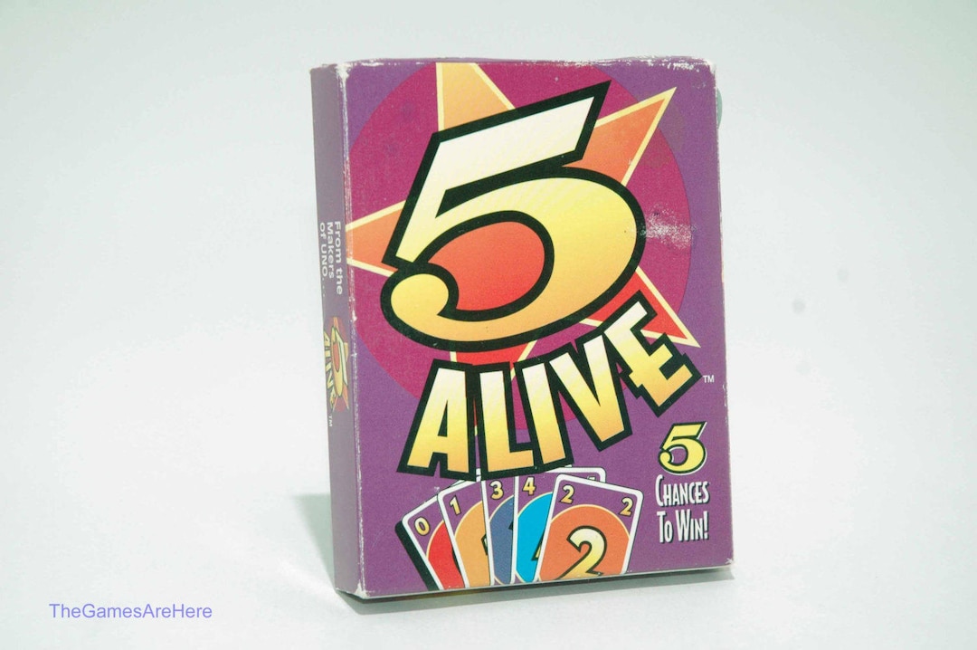 5 Alive Card Game - Mattel 1994 COMPLETE (read Description) - Etsy