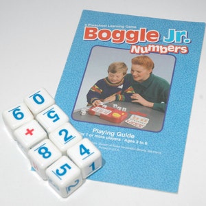 Boggle Jr. Numbers Preschool Learning Game - Parker Brothers 1992 (read ...