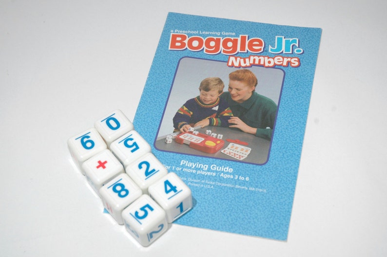 Boggle Jr. Numbers Preschool Learning Game Parker Brothers - Etsy