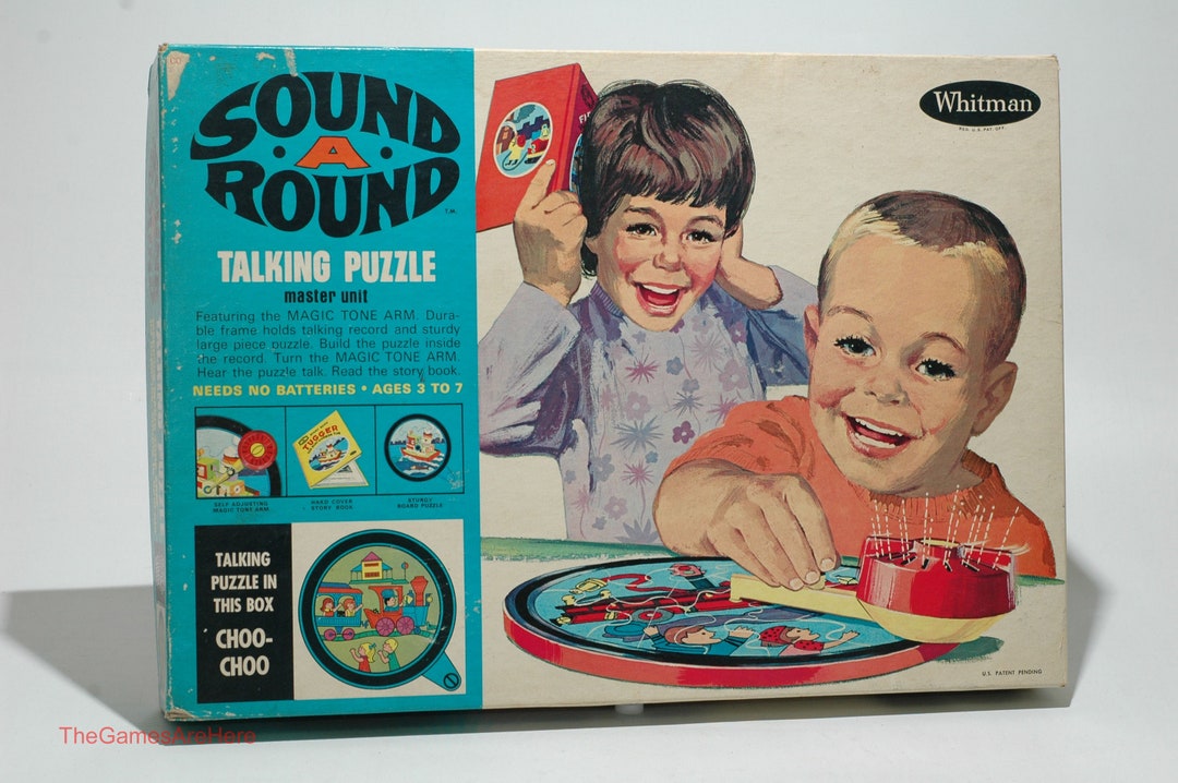 Sound A Round Talking Puzzle Choo Choo - Whitman 1968 COMPLETE - Etsy