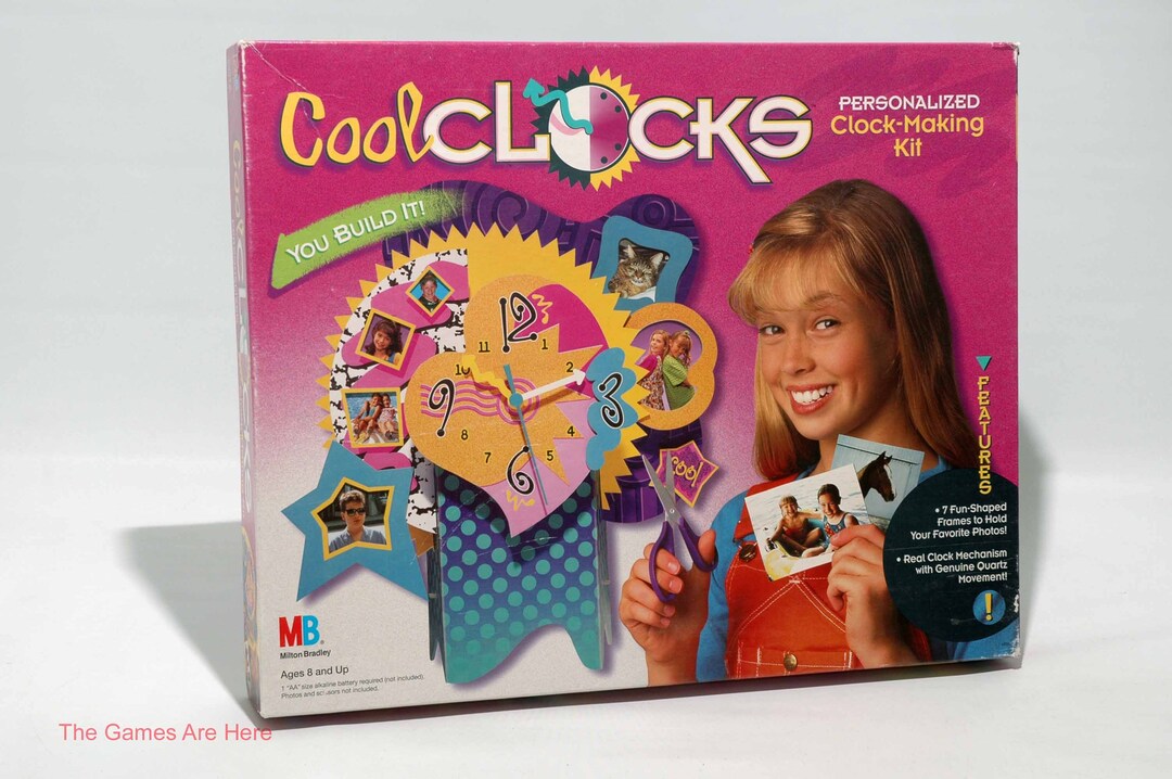 Cool Clocks Clock Making Kit - Milton Bradley 1995 COMPLETE W New Parts ...