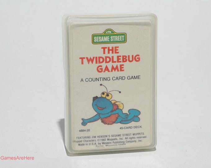 The Twiddlebug Game Sesame Street - Western Publishing 1982 - Etsy