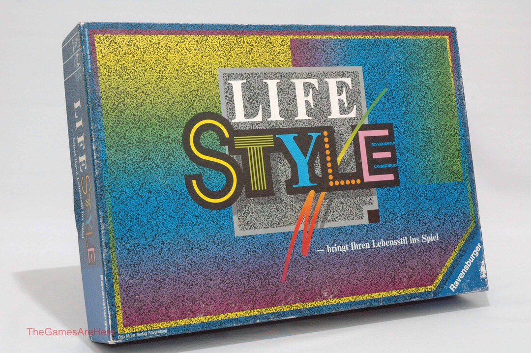 Life Style Game - Ravensburger 1989 German COMPLETE W English Rules ...