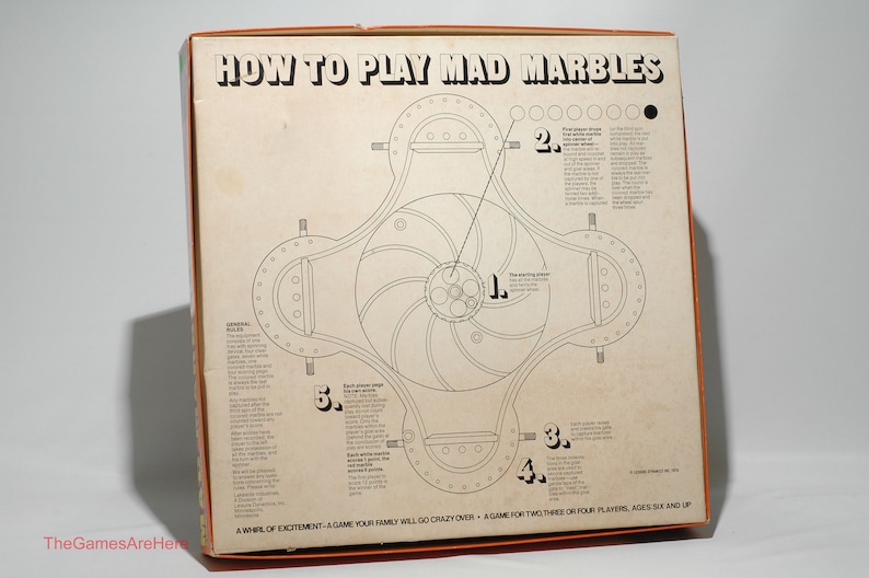 Mad Marbles Game Lakeside 1970 COMPLETE - Etsy