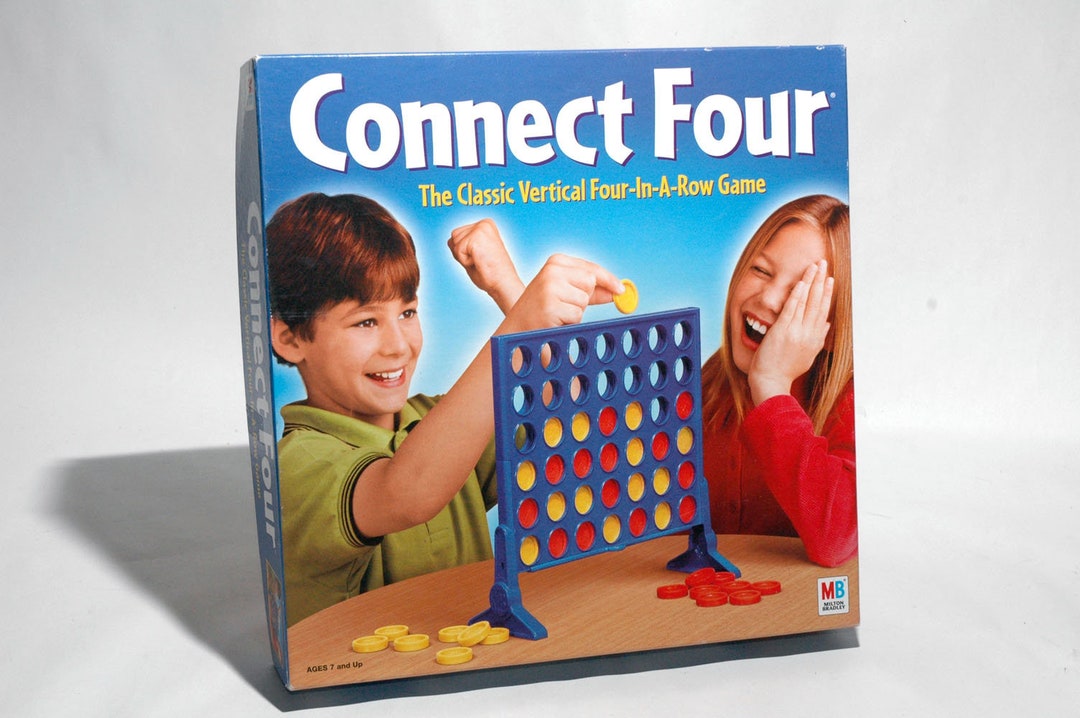 Connect Four Vertical Checkers Game - Milton Bradley 2002 COMPLETE ...