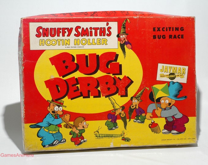 Snuffy Smith's Hootin Holler Bug Derby Game - Jaymar Specialty Co ...