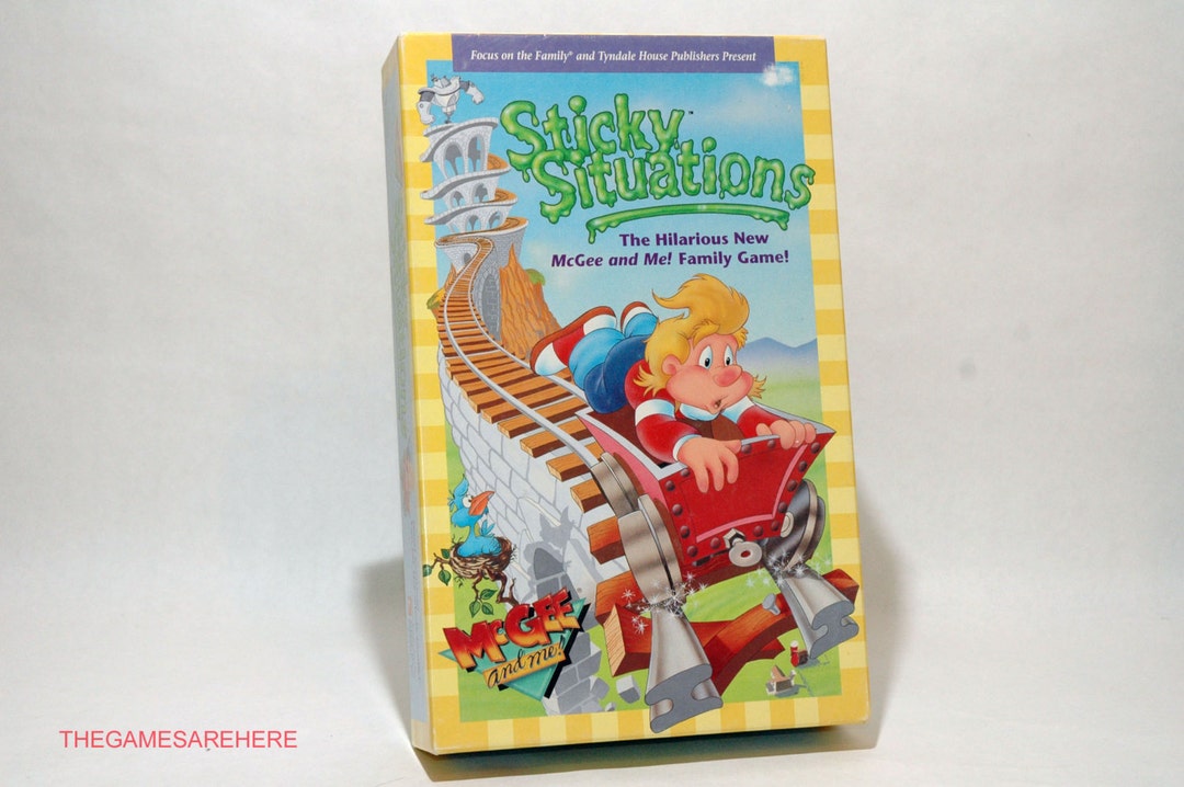 Mcgee and Me Sticky Situations Board Game 1991 COMPLETE (read ...