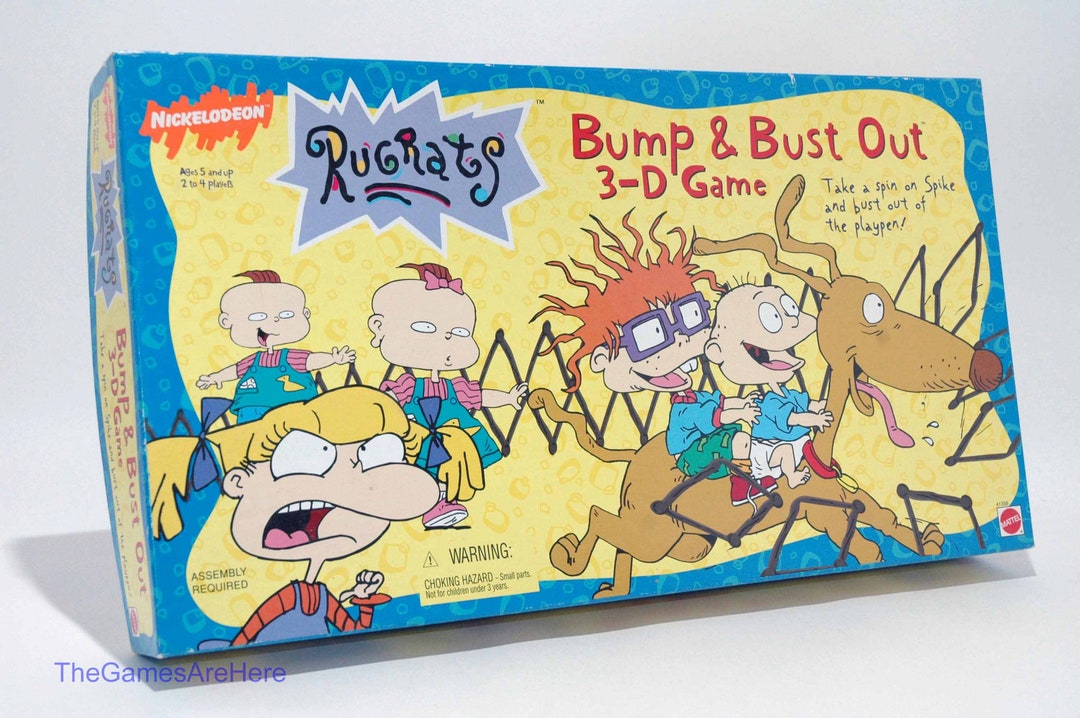 Rugrats Bump & Bust Out 3-D Game - Mattel 1997 COMPLETE (read ...