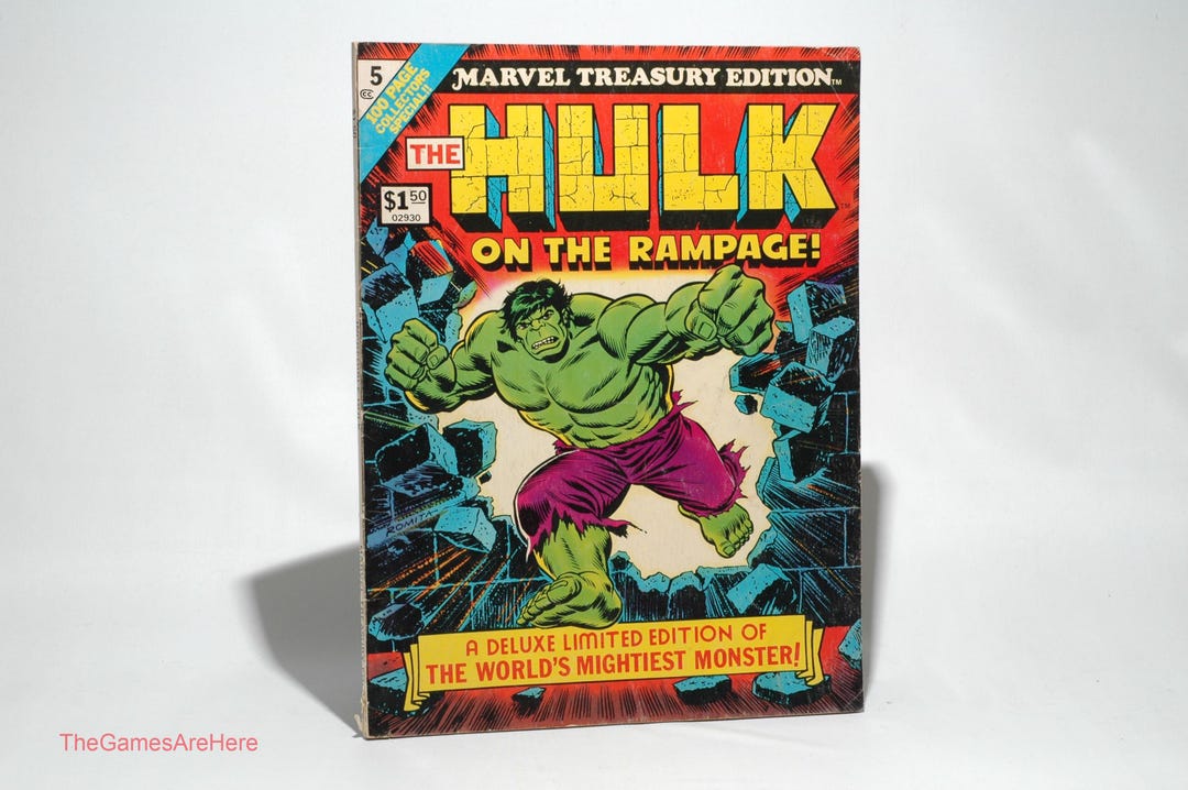 The Hulk Marvel Treasury Edition #5 - Giant Size Comic Book 1975 - Etsy