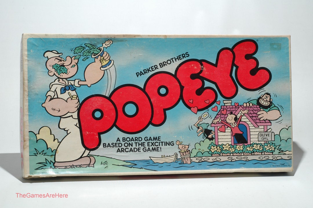 Popeye Board Game Parker Brothers 1983 COMPLETE W Box Wear - Etsy