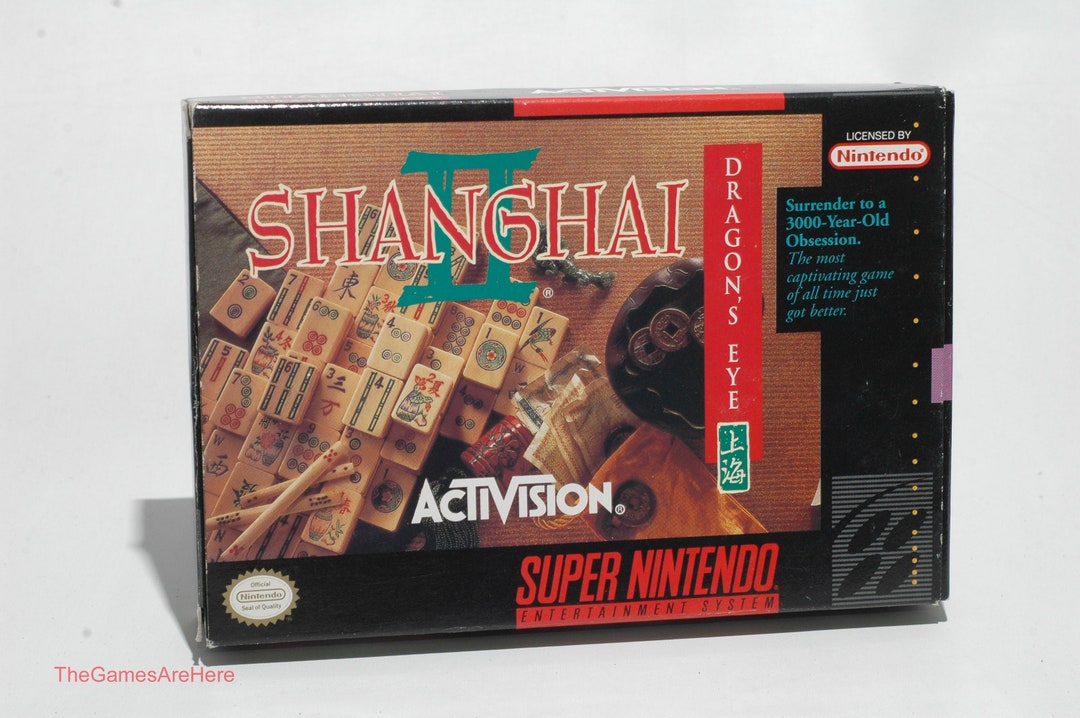 Shanghai II - Super Nintendo, Activision 1993 - Etsy