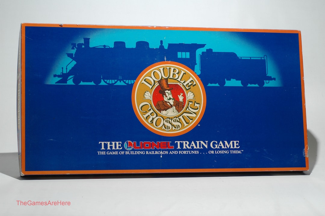Double Crossing Lionel Train Board Game 1988 COMPLETE W Some New Parts ...