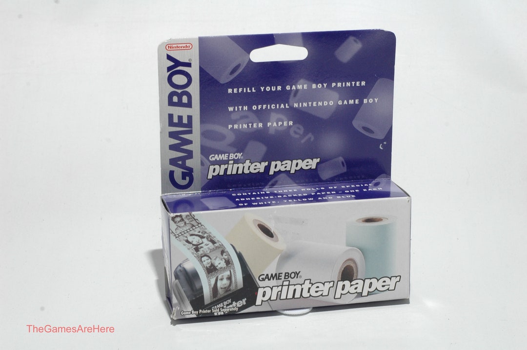Game Boy Printer Paper Nintendo 1998 Brand New read - Etsy
