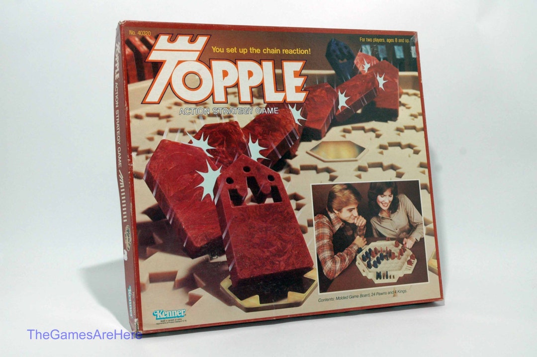 Topple Strategy Domino Game - Kenner 1979 COMPLETE (read Description ...