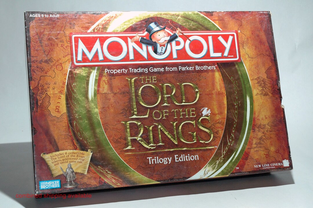 Monopoly Lord of the Rings Edition Parker Brothers 2003 W Sub Ring read ...