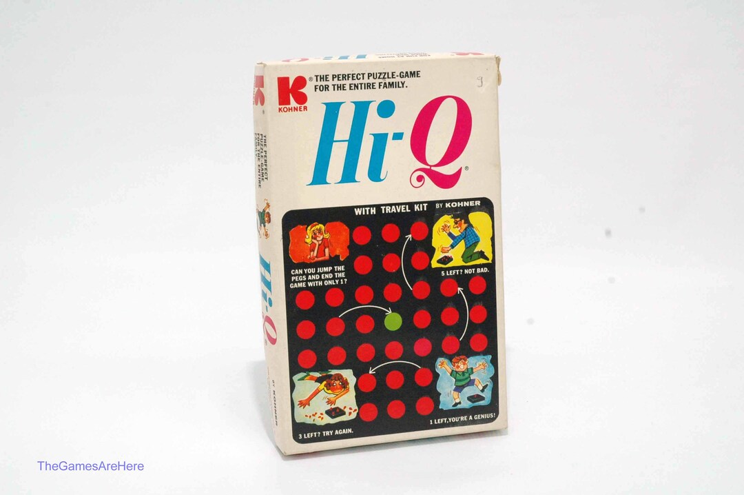 Hi-q Game - Kohner 1972 Peg Jump Game (read Description) - Etsy