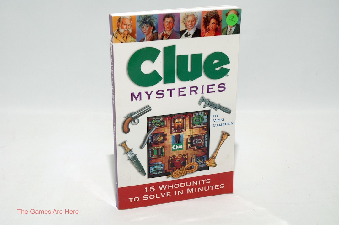 Clue Mysteries 15 Whodunits to Solve in Minutes Book - Hasbro 2003 ...