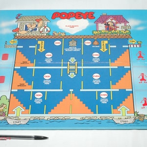 Popeye Board Game Parker Brothers 1983 COMPLETE W Box Wear - Etsy