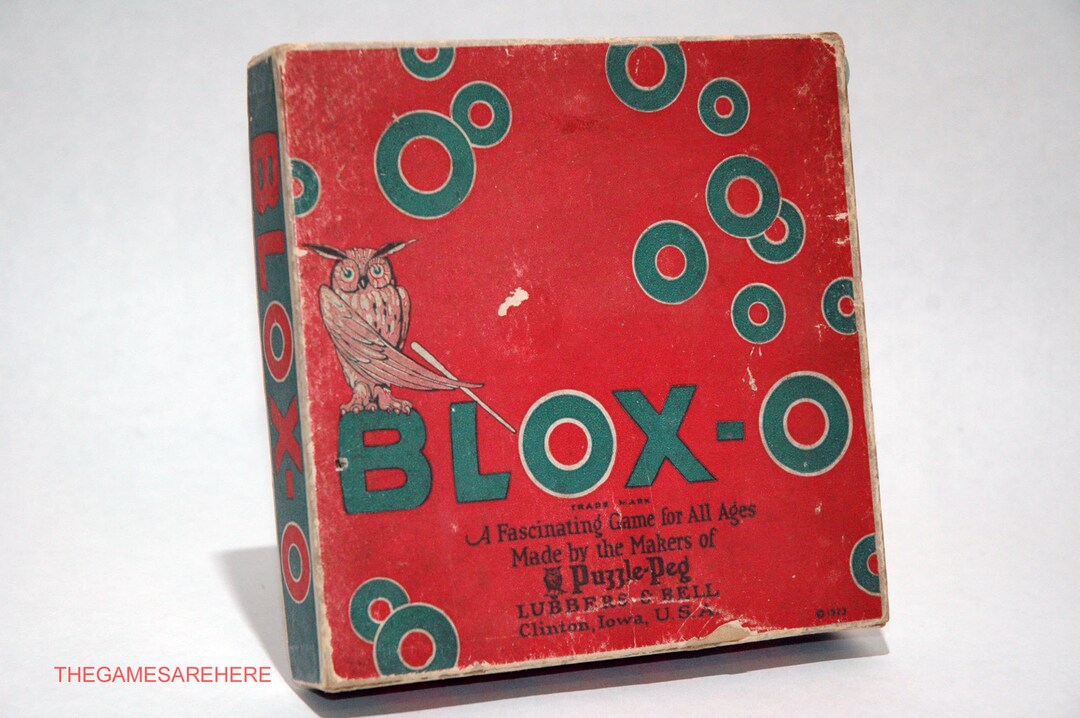 Blox-o Game - Lubbers & Bell 1923 COMPLETE W Wear - Etsy