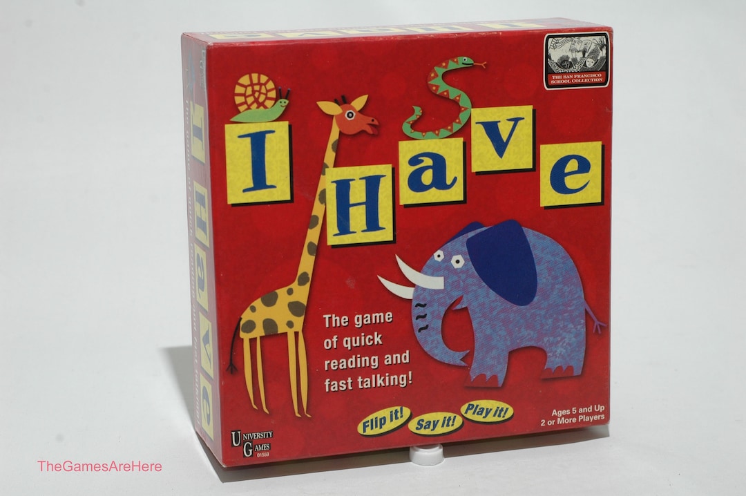 I Have Card Game - University Games 2004 COMPLETE - Etsy