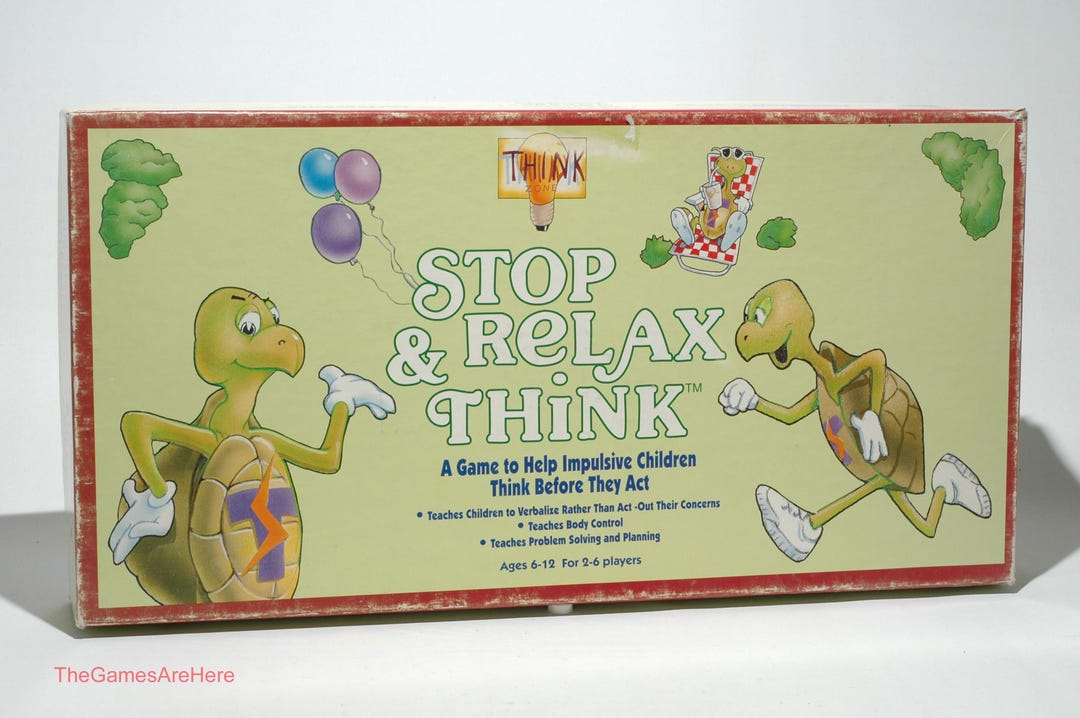 Stop Relax & Think Educational Game - Childswork/childsplay 1990 - Etsy