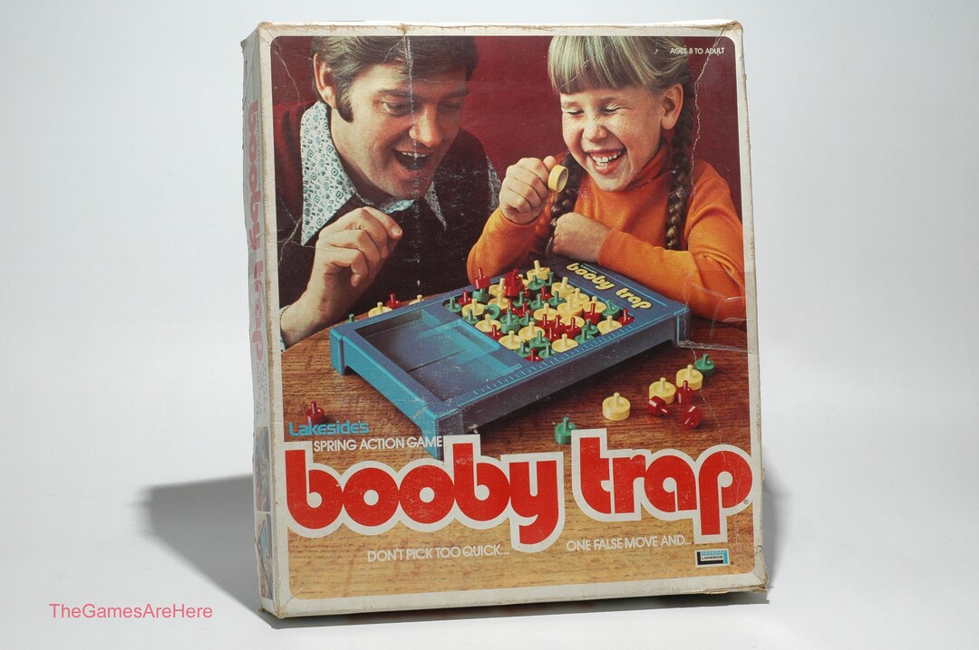 Booby Trap Game - Lakeside 1975 Plastic Board Version COMPLETE - Etsy