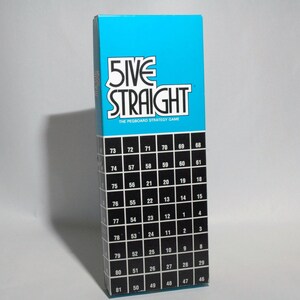 5ive Straight Strategy Game - Straight Line Products 1968 Complete ...
