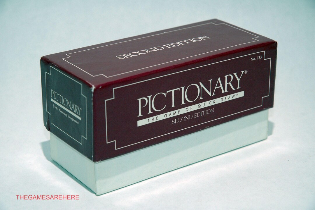 Pictionary Second Edition 1987 Card Set ONLY (read Description) - Etsy