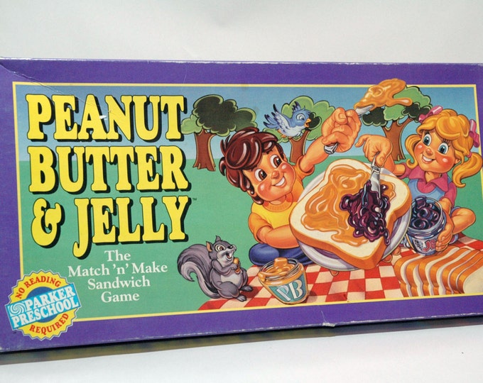 Peanut Butter & Jelly Matching Game From Parker Brothers 1993 COMPLETE ...