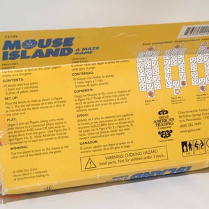 Mouse Island a Maze Game - Great American Trading Company 2000 COMPLETE ...