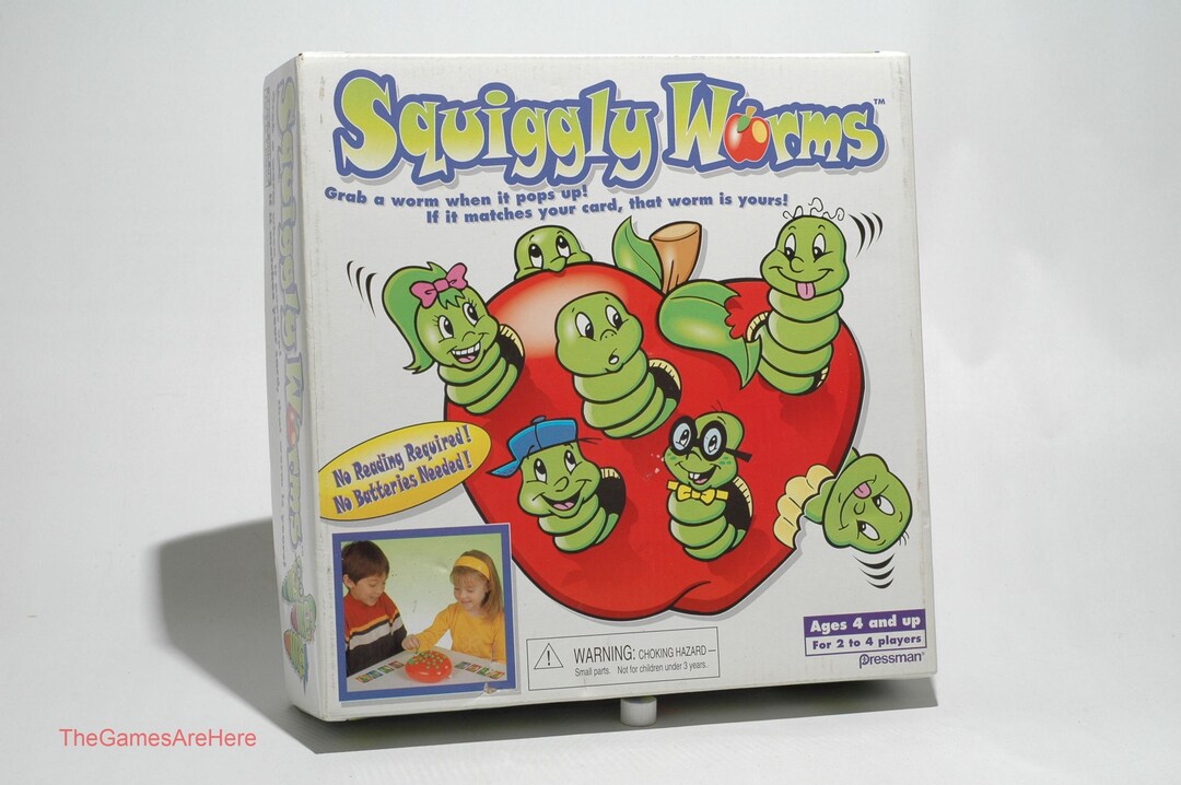 Squiggly Worms Game 2000 - Pressman 2000 COMPLETE - Etsy