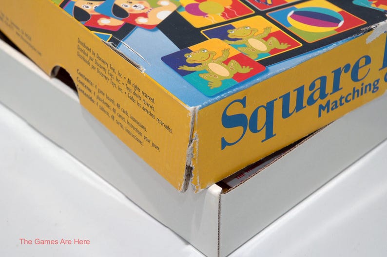 Square Pairs Matching Game - Discovery Toys 2002 COMPLETE - Etsy