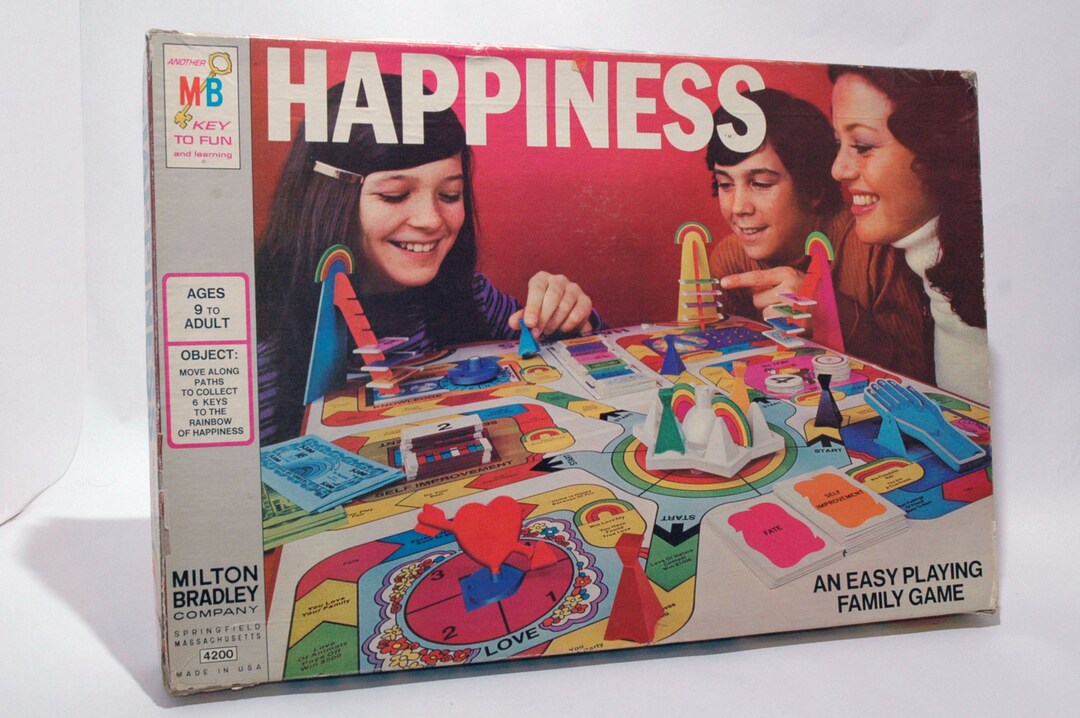 Happiness Game Milton Bradley 1972 COMPLETE read Description - Etsy