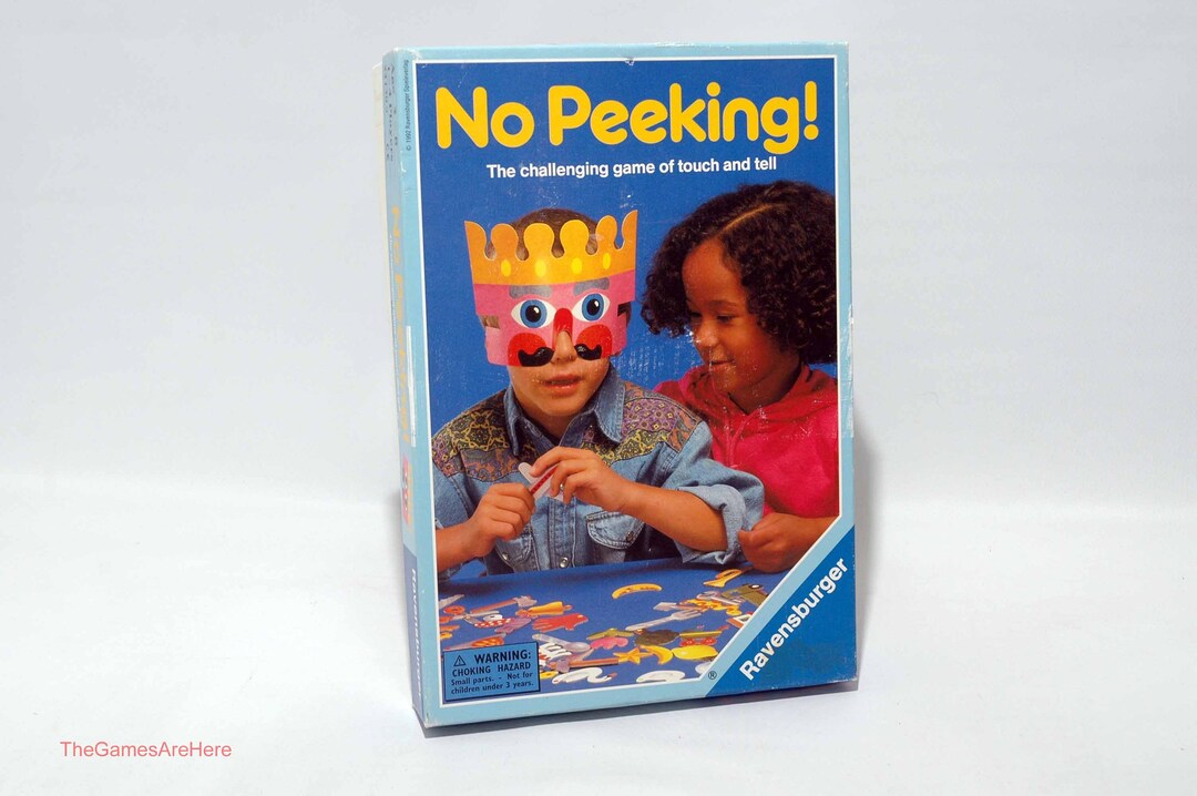 No Peeking! Game - Ravensburger 1992 COMPLETE (read Description) - Etsy