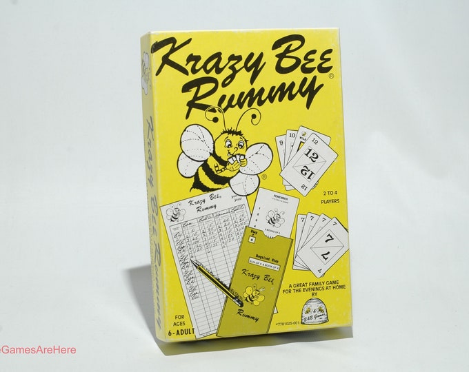 Krazy Bee Rummy Card Game - B&B Games 1983 COMPLETE - Etsy
