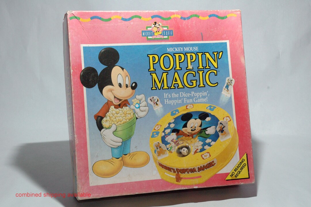 Mickey Mouse Poppin Magic Game - Parker Brothers 1991 COMPLETE W Some ...