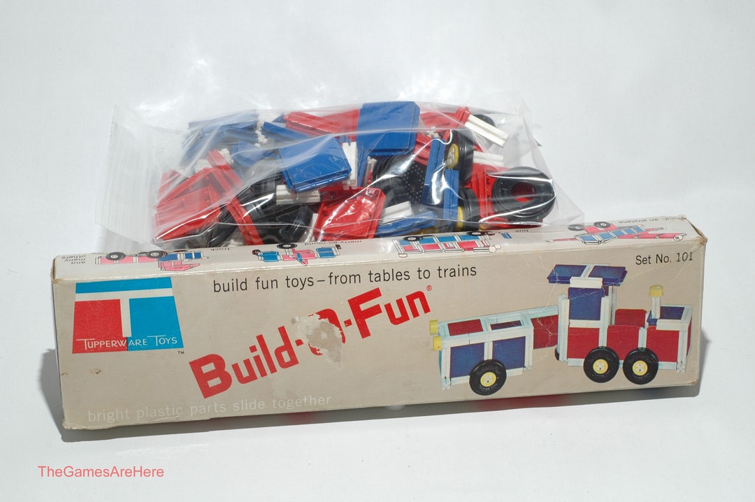 Build O Fun Set - Tuppertoys 1965 Set # 101 W Wear and Extras - Etsy